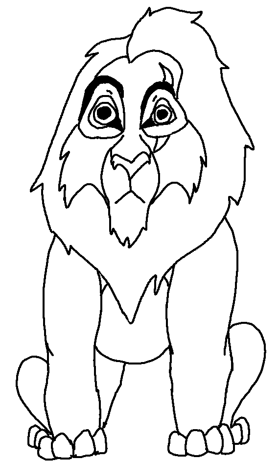 Scar Colouring Sheet « Adimu's Album — Fan Art Albums of My Lion King