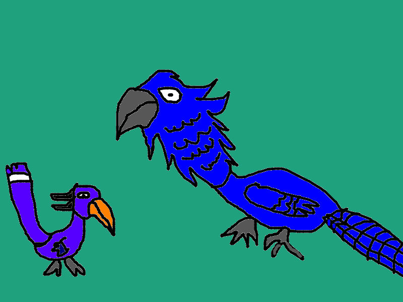 Zazu meets Blu « Bellaswangirl71's Album — Fan Art Albums of My Lion King