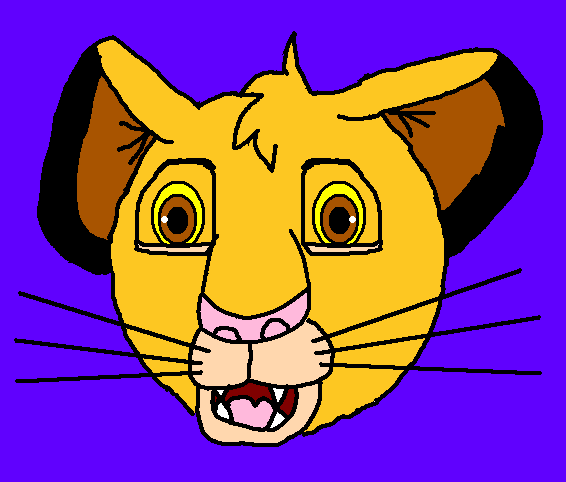 Simba paint drawing « Cdot's Album — Fan Art Albums of My Lion King