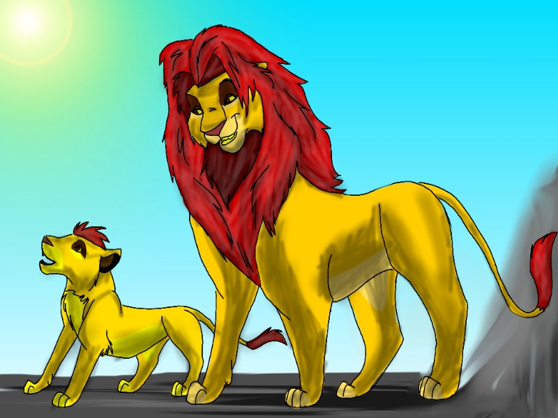 Simba and Kopa Windy « Eli_Ayase's Album — Fan Art Albums of My Lion King