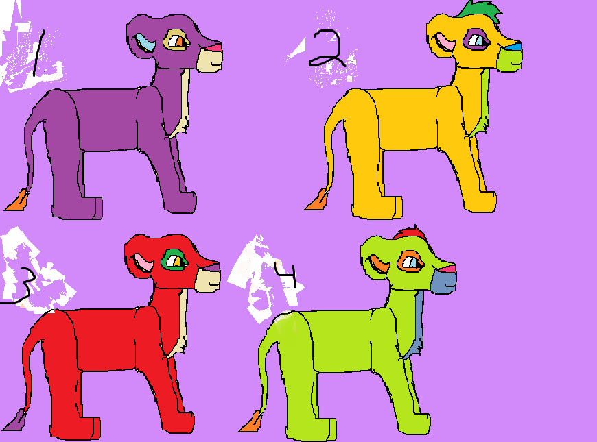 Cub Adopt (Neon Edition) « Kayo49's Album — Fan Art Albums of My Lion King