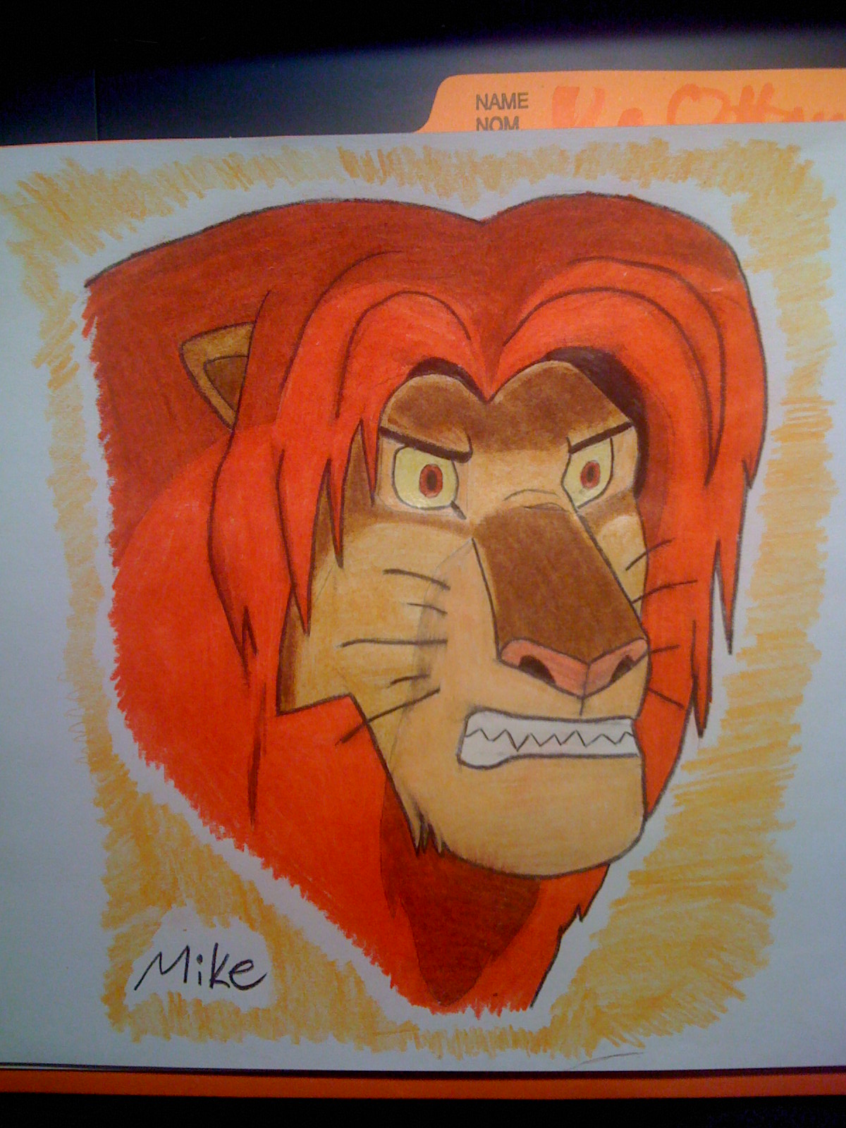 Simba (Fire in his eyes) « Mike's Album — Fan Art Albums of My Lion King