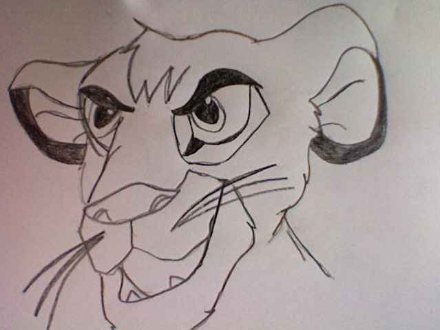 Simba outline « Nilla's Album — Fan Art Albums of My Lion King