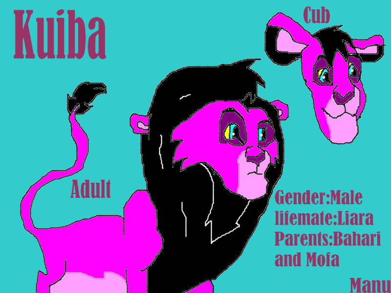 Kuiba sheet ref « STARLlGHTS's Album — Fan Art Albums of My Lion King